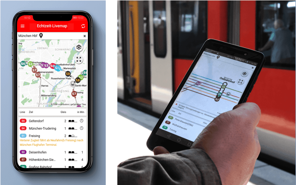 Livemap S-Bahn München | geOps