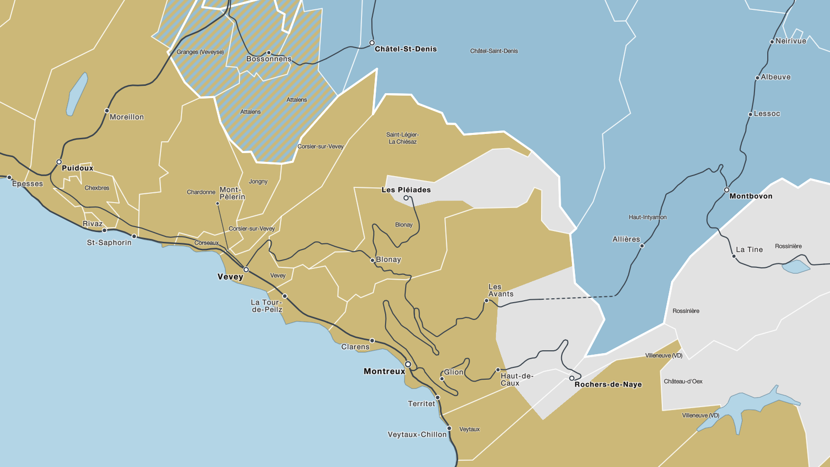 The new tariff association map of Switzerland | geOps